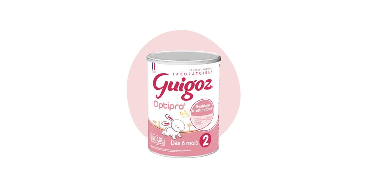 Lait 2ème âge GUIGOZ® Optipro 2 : lait de suite | Guigoz