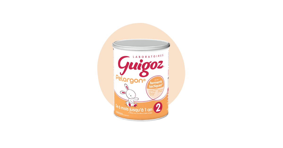 Lait Guigoz Pelargon 2ème âge | Guigoz
